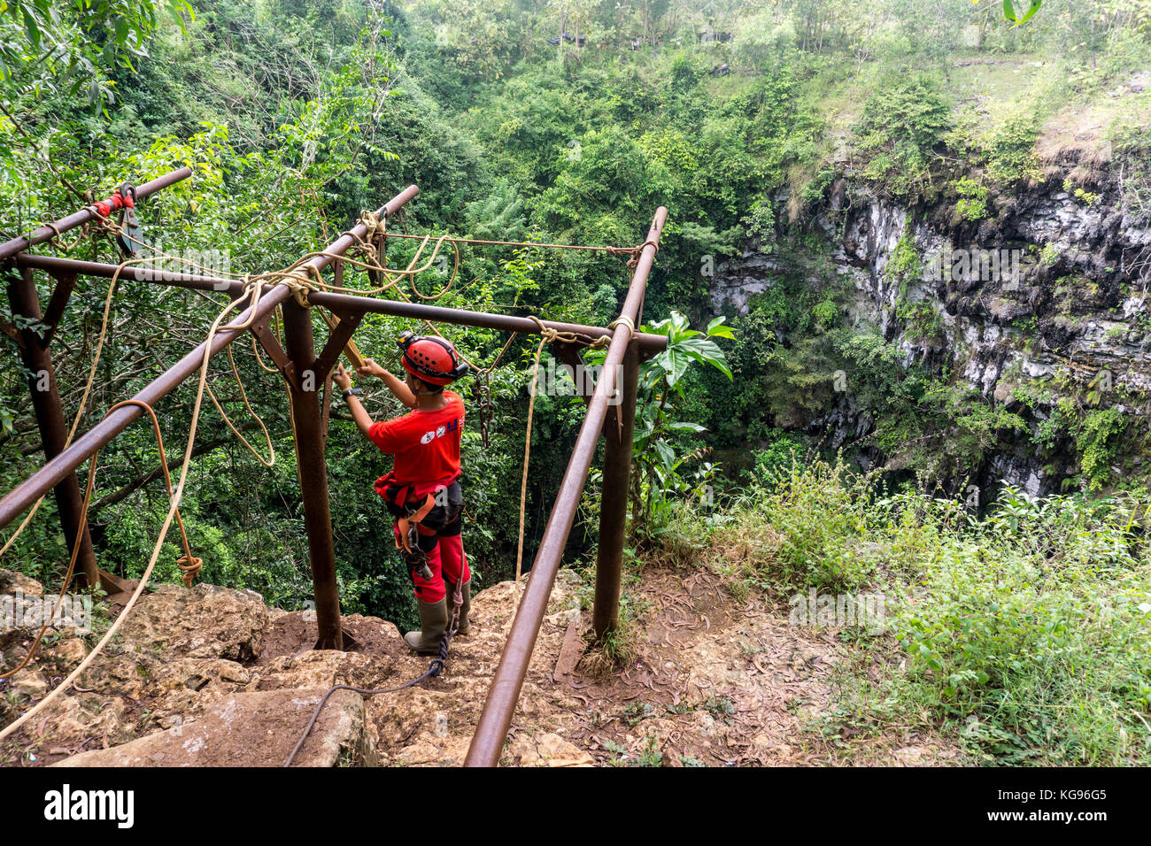 Goa Jomblang Caves Stock Photo - Alamy