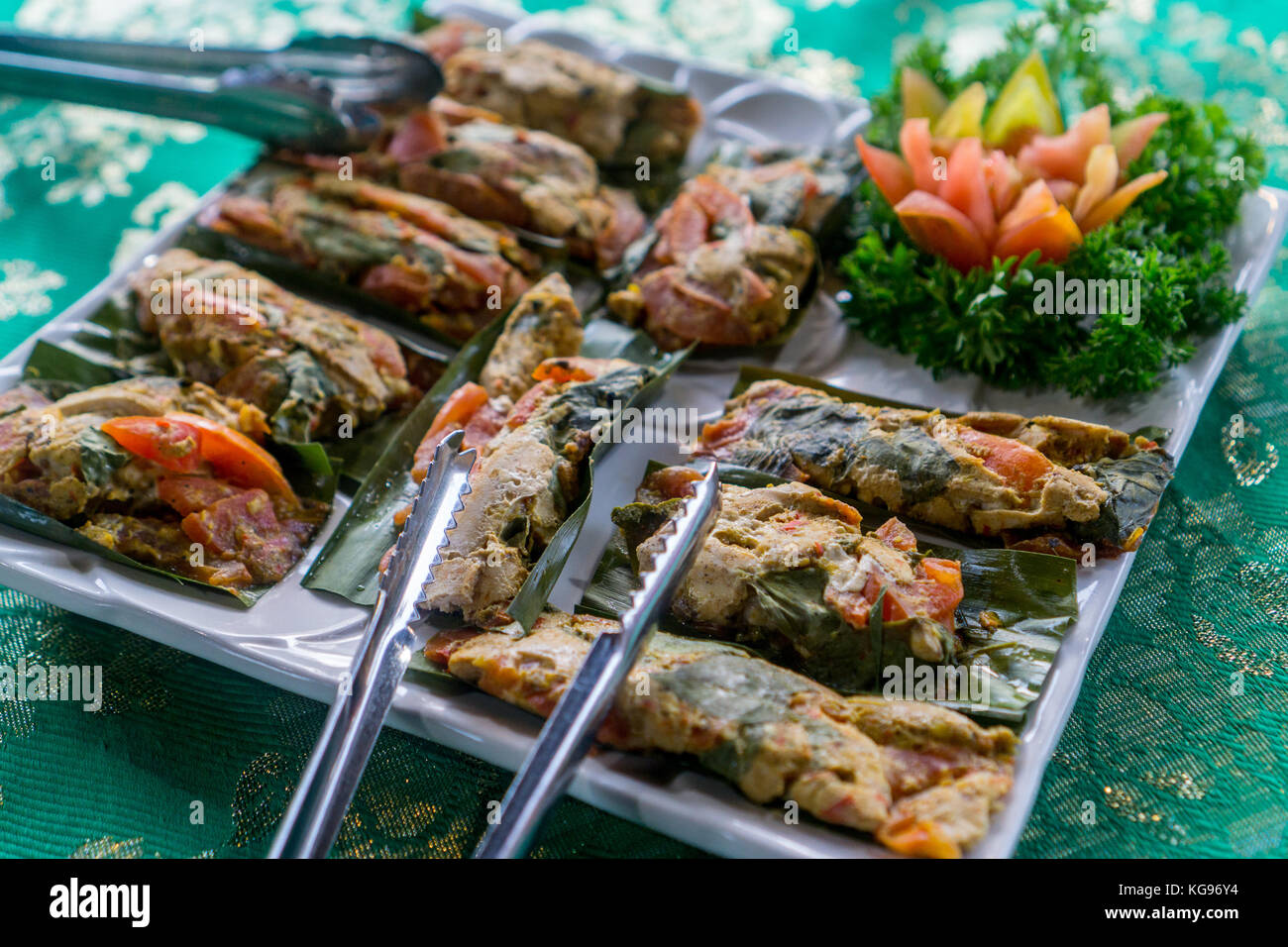 Cooking Class - Steamed Tuna Stock Photo - Alamy