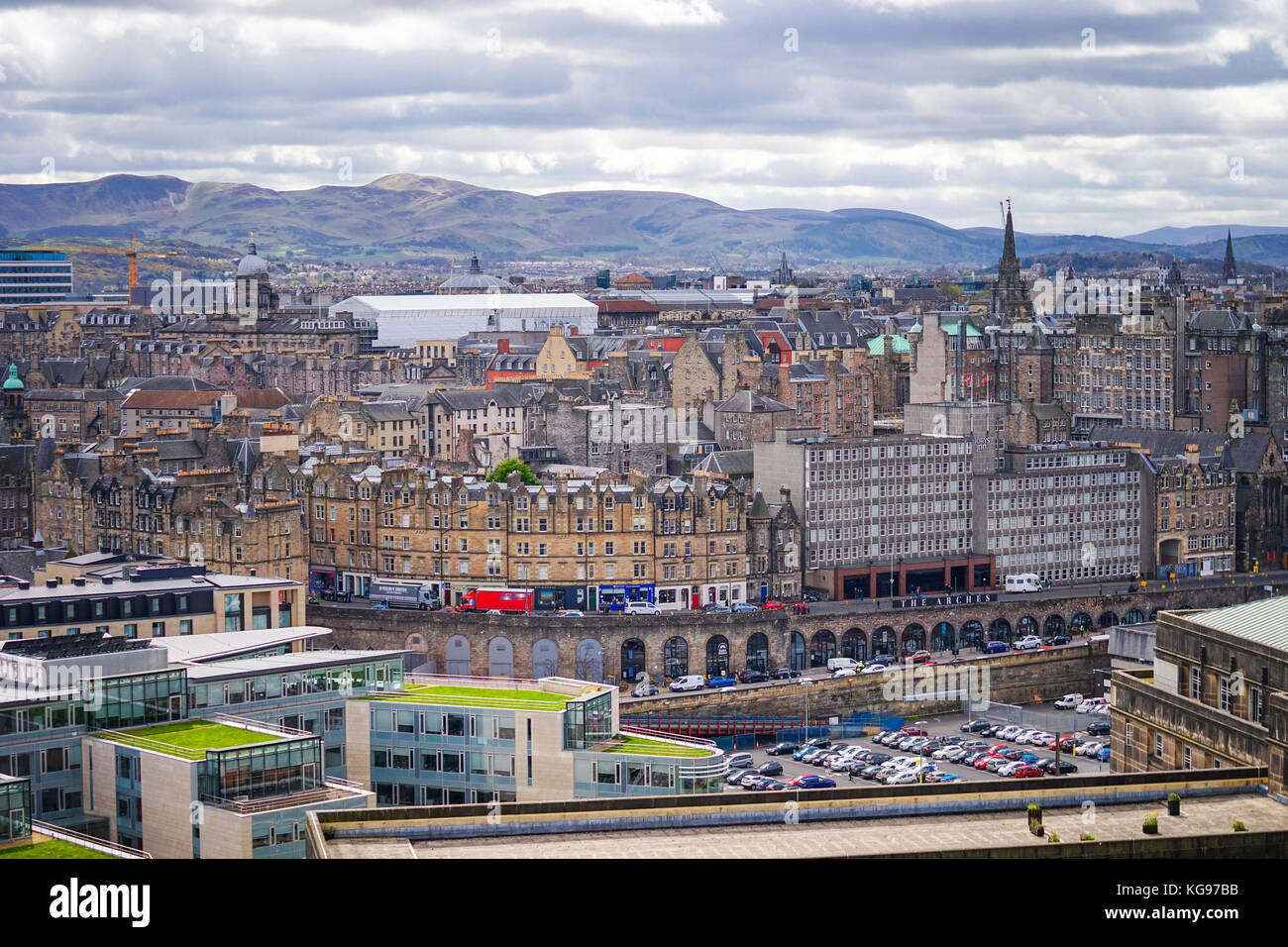 Edinburgh City View, Scotland Stock Photo - Alamy