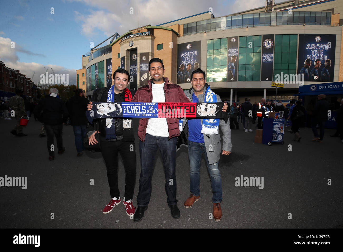 Fans outside Stamford Bridge before the Premier League match at ...