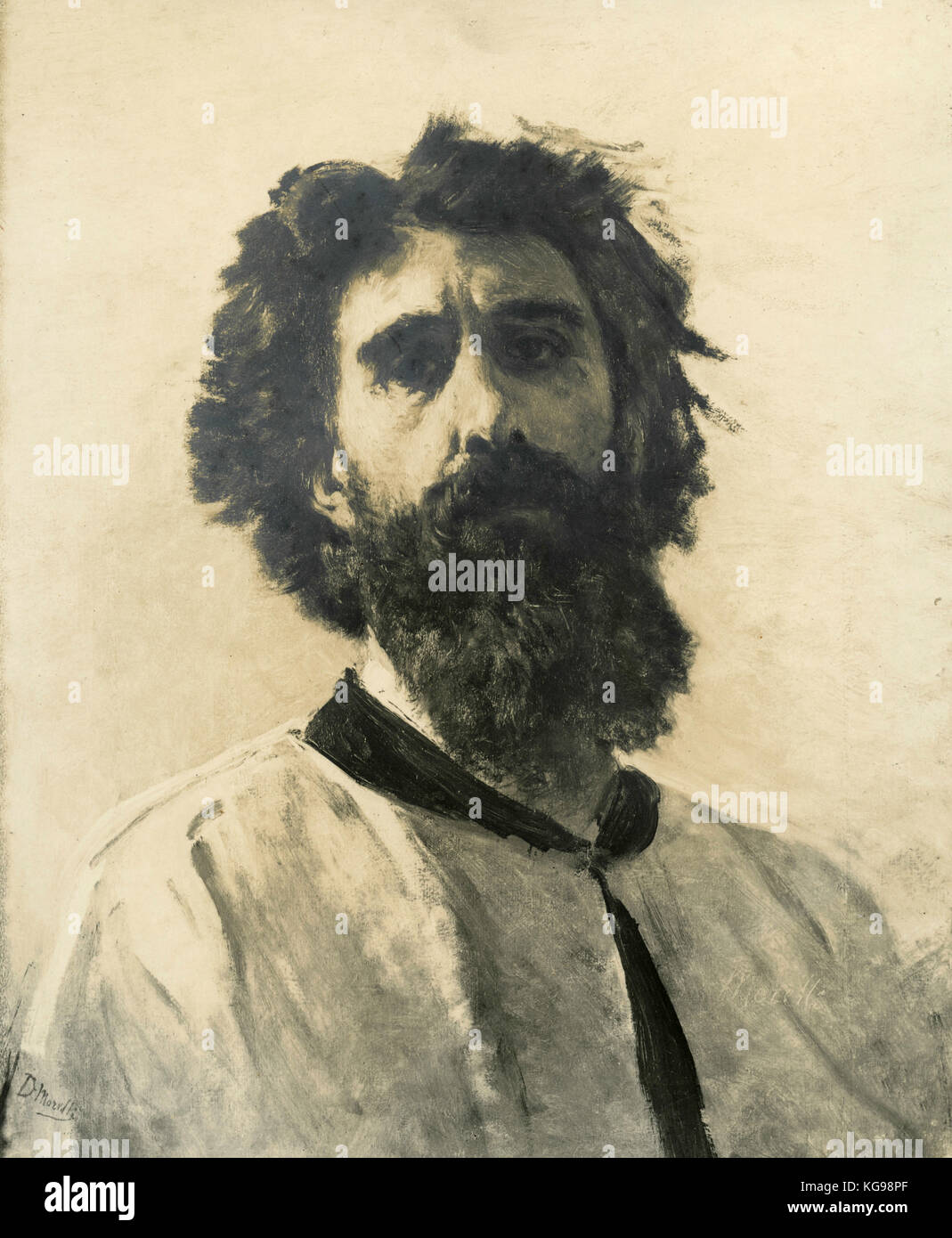 Self-portrait of painter Domenico Morelli Stock Photo - Alamy