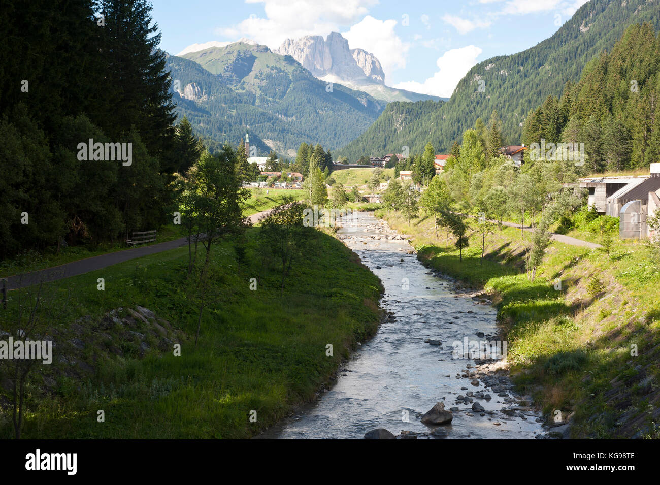 Pozza di Fassa, Alto Adige, Castle Stock Photo - Alamy
