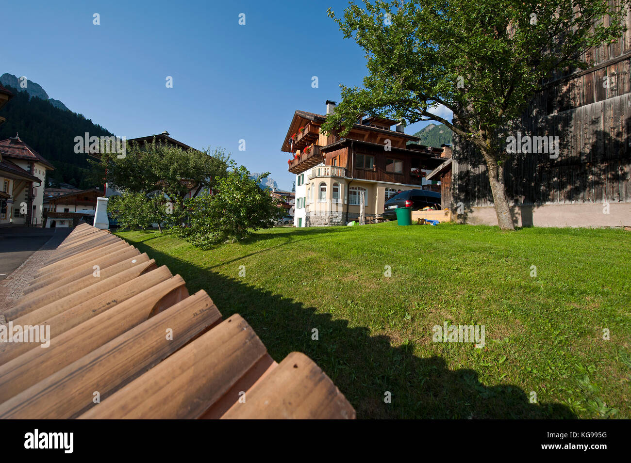Pozza di Fassa, Alto Adige, Castle Stock Photo - Alamy