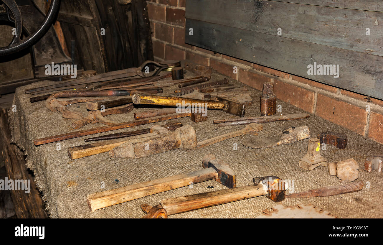 Old village blacksmith forge hi-res stock photography and images - Alamy