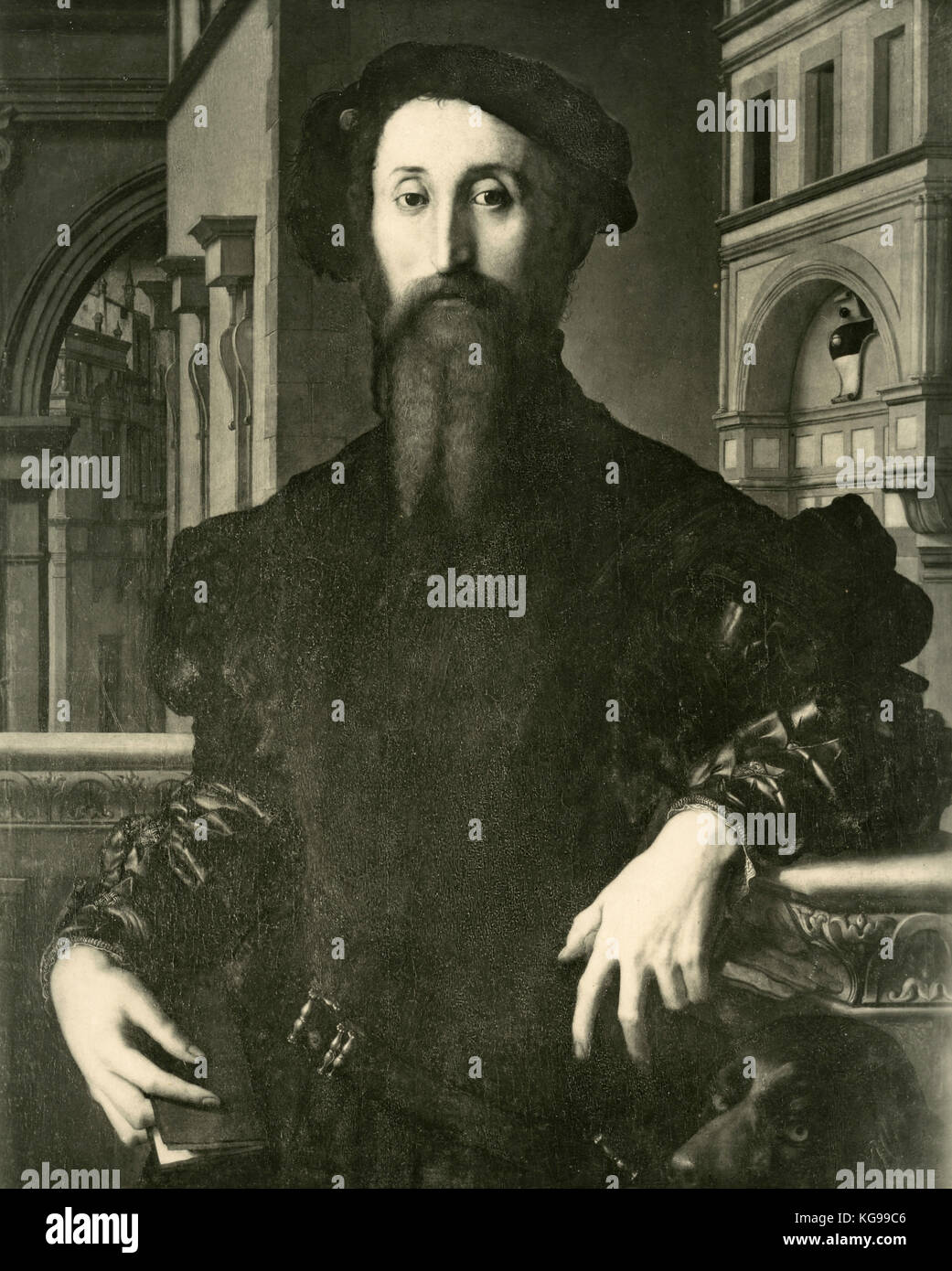 Portrait of Bartolomeo Panciatichi, painting by Angelo Bronzino Stock ...