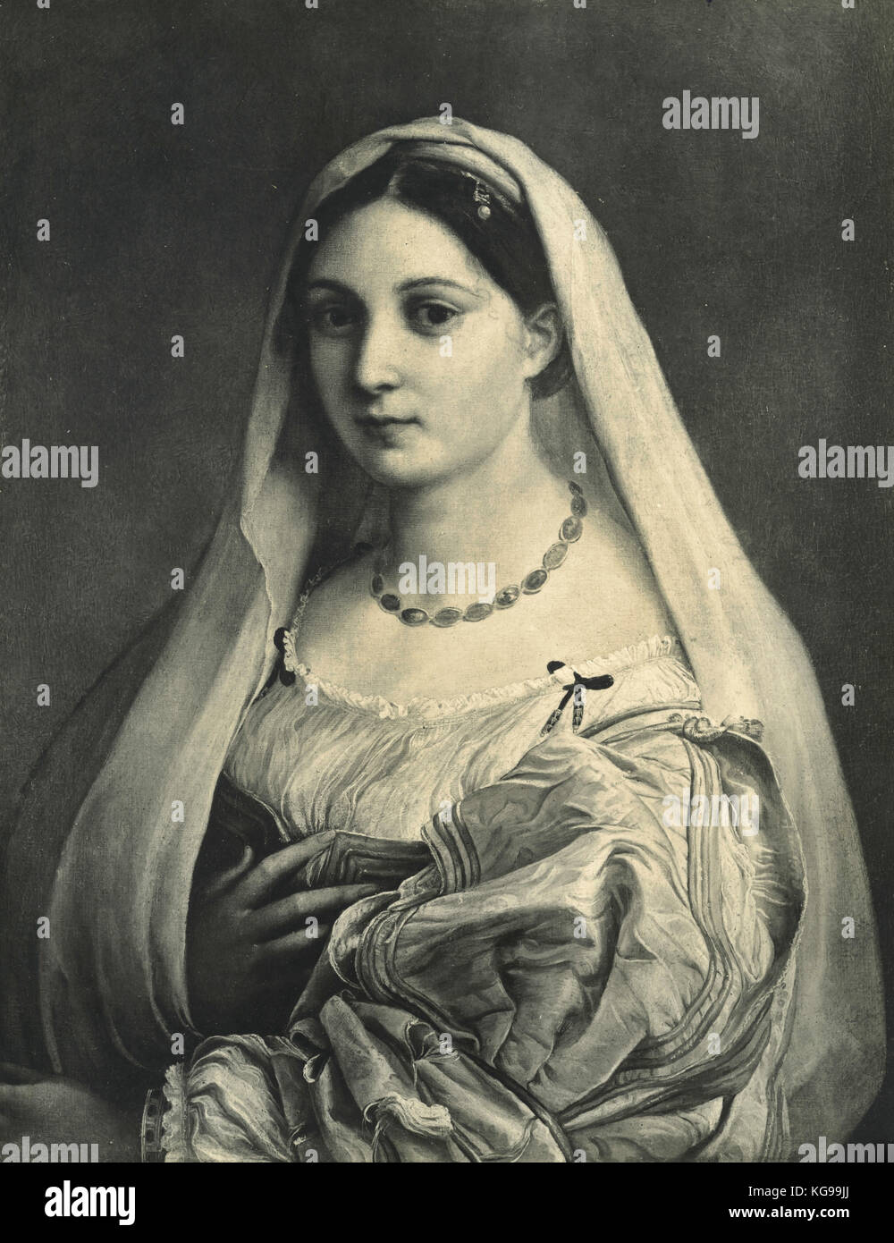 The Woman with the Veil, painting by Raphael Stock Photo - Alamy