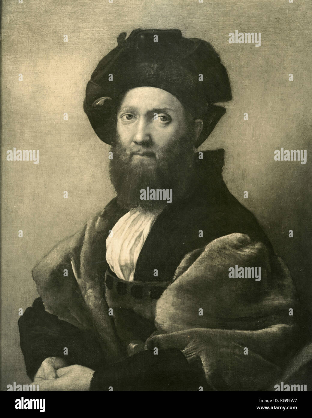 Portrait of Baldassar Castiglione, painted by Raphael Stock Photo - Alamy