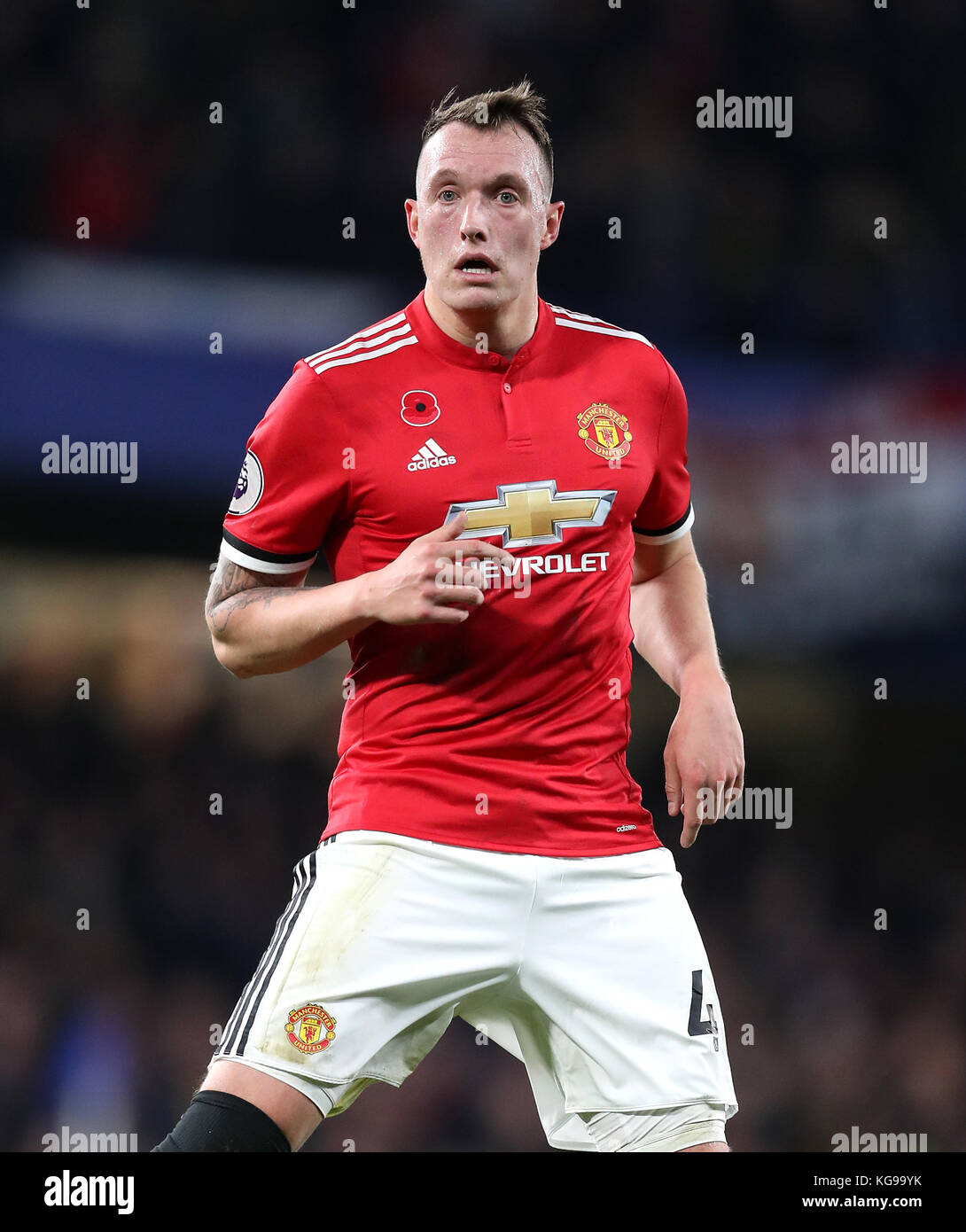 Manchester United's Phil Jones during the Premier League match at ...
