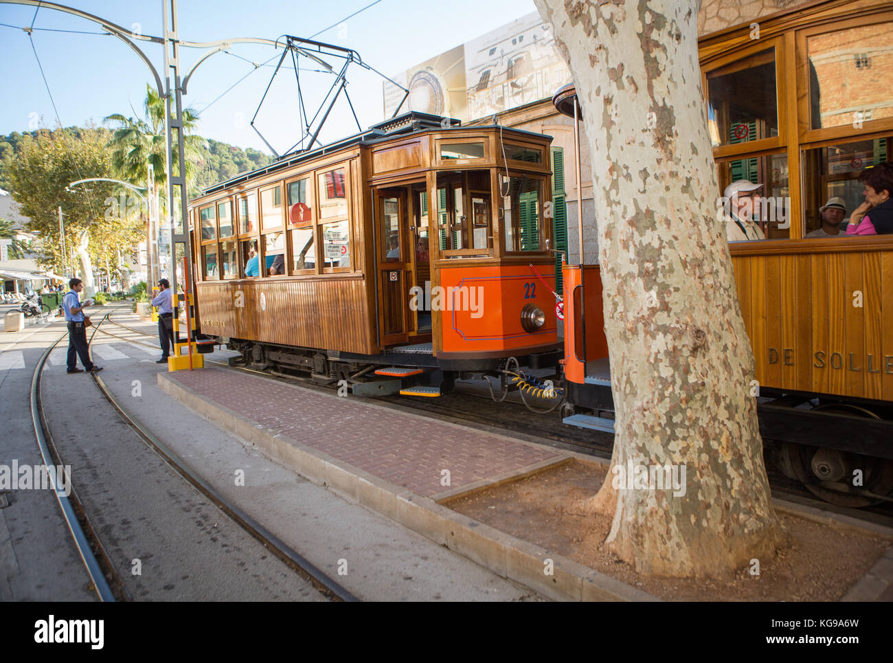 Soller railway station mallorca hi-res stock photography and images - Alamy