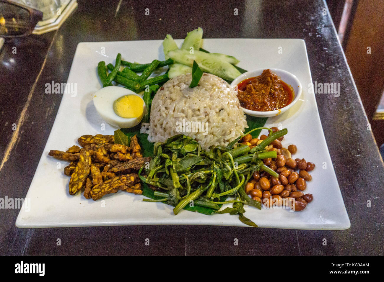 Our Lunch - nasi lemak Stock Photo - Alamy