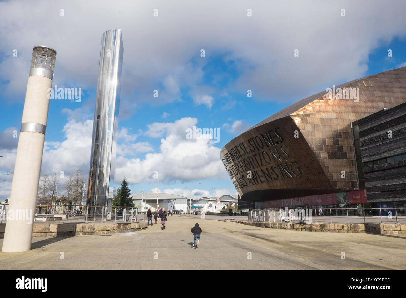 Water Tower sculpture,statue,near,Wales Millennium Centre,Cardiff Bay ...