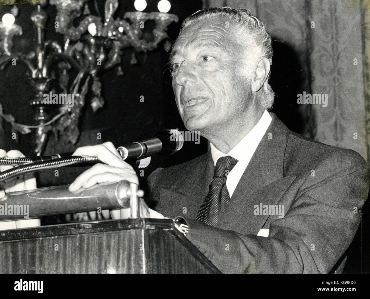 Italian tycoon Giovanni Agnelli Stock Photo - Alamy