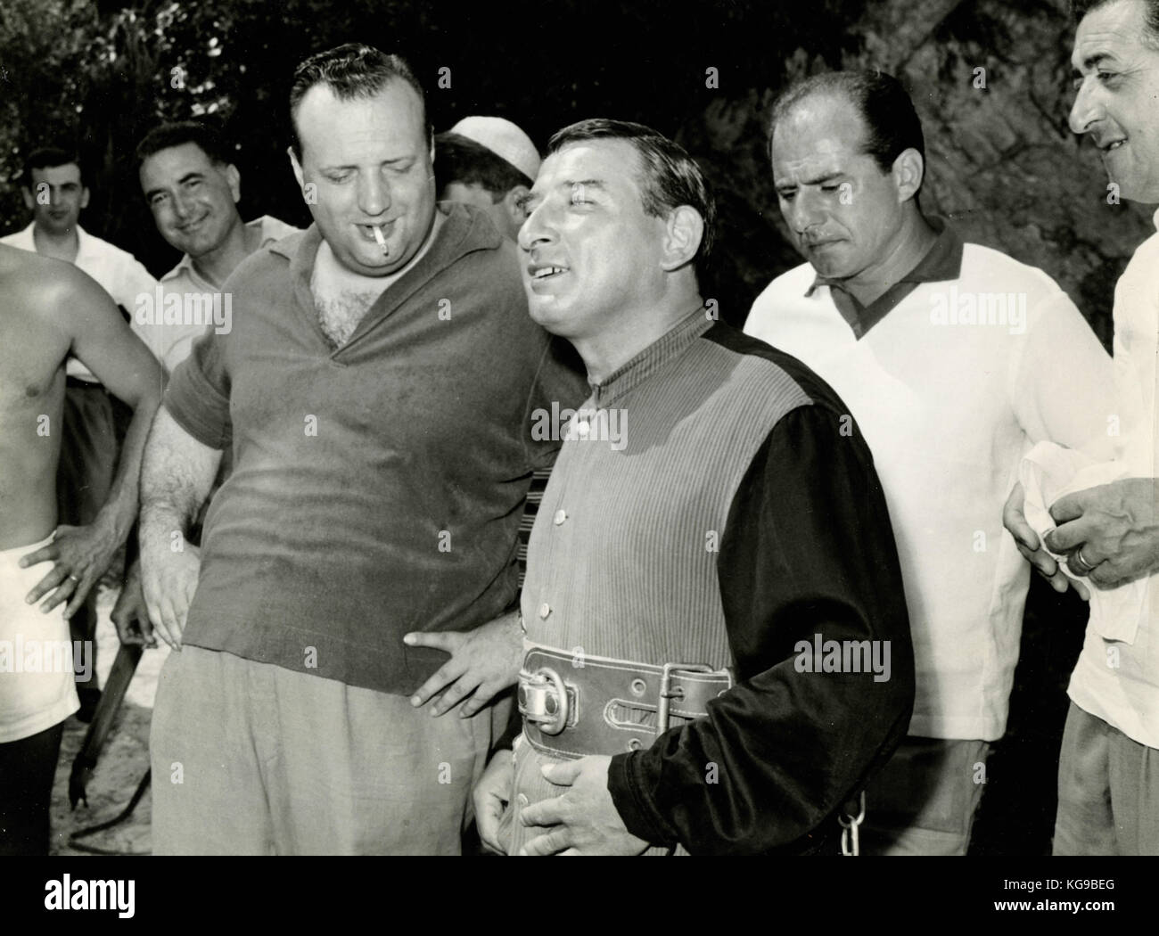 Italian film maker Mario Cecchi-Gori and Italian actor Renato Rascel ...