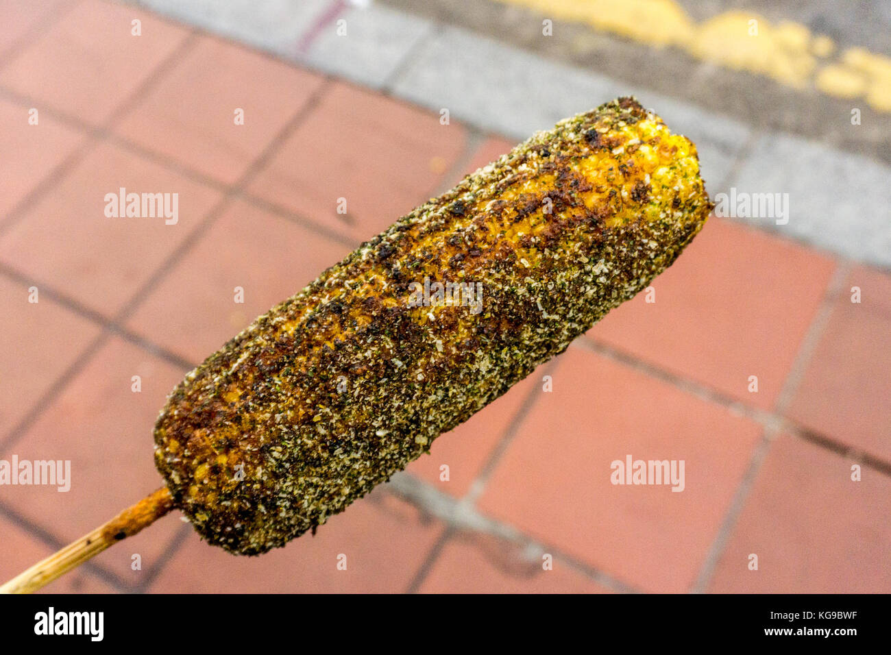 Around town - street corn Stock Photo - Alamy