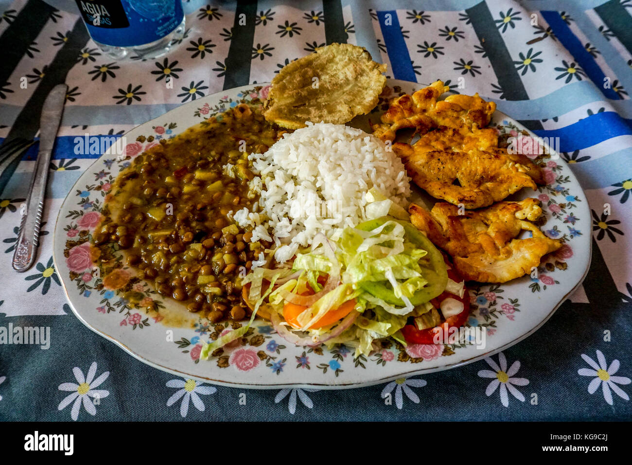 Lunch at the Camp Machete Stock Photo - Alamy