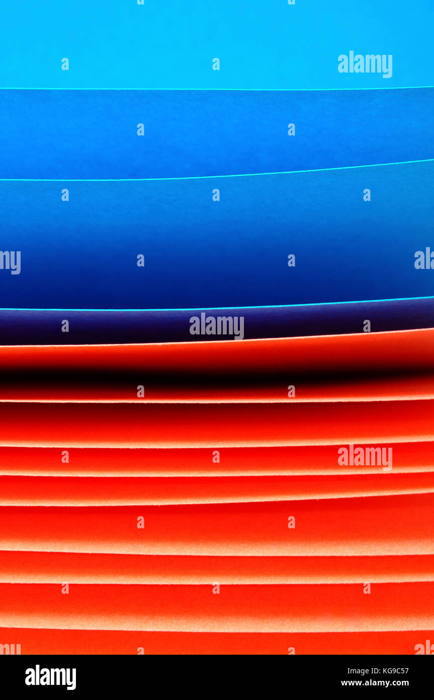 Sheets of colored paper like files for background or texture Stock ...