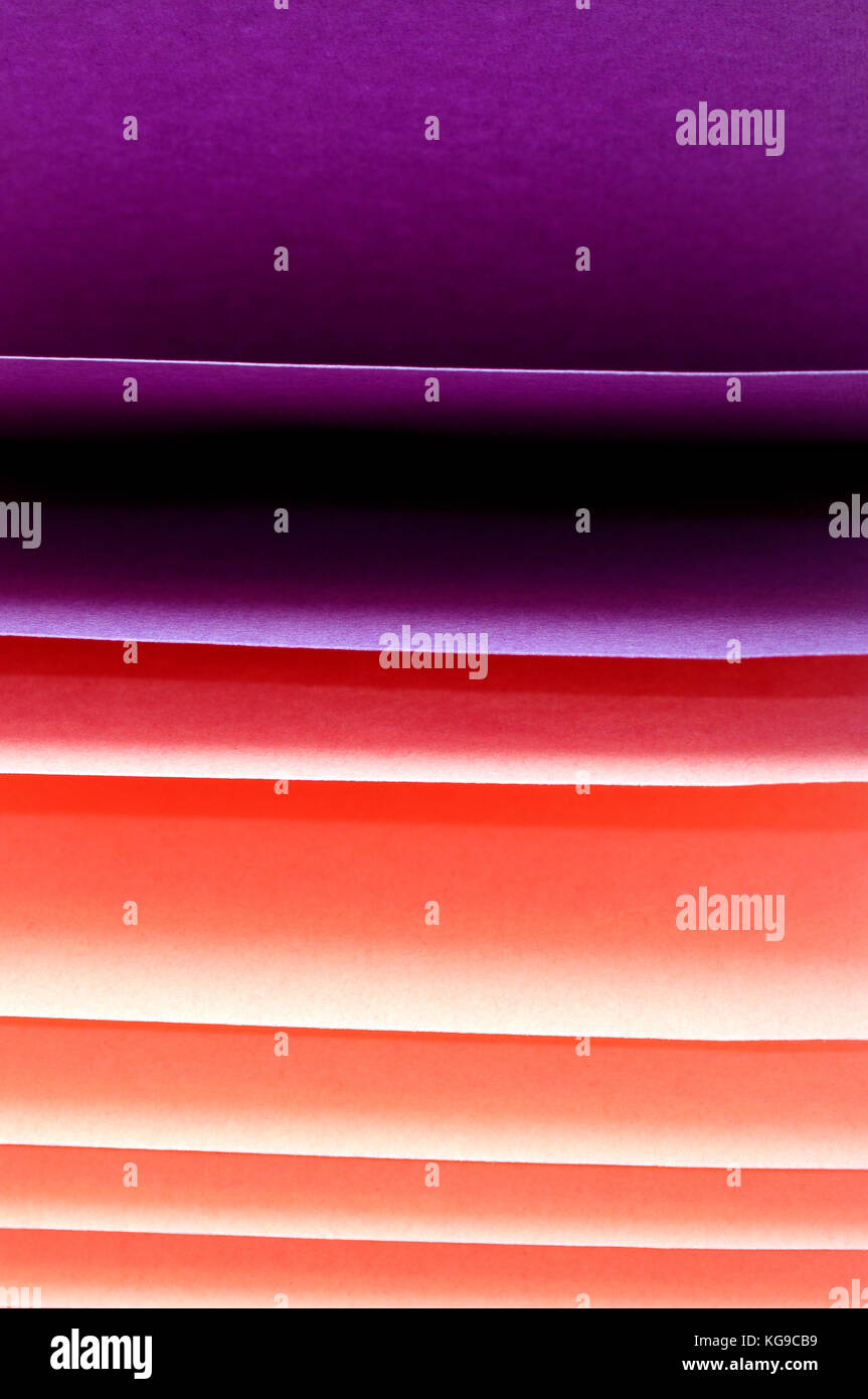 Sheets of colored paper like files for background or texture Stock ...