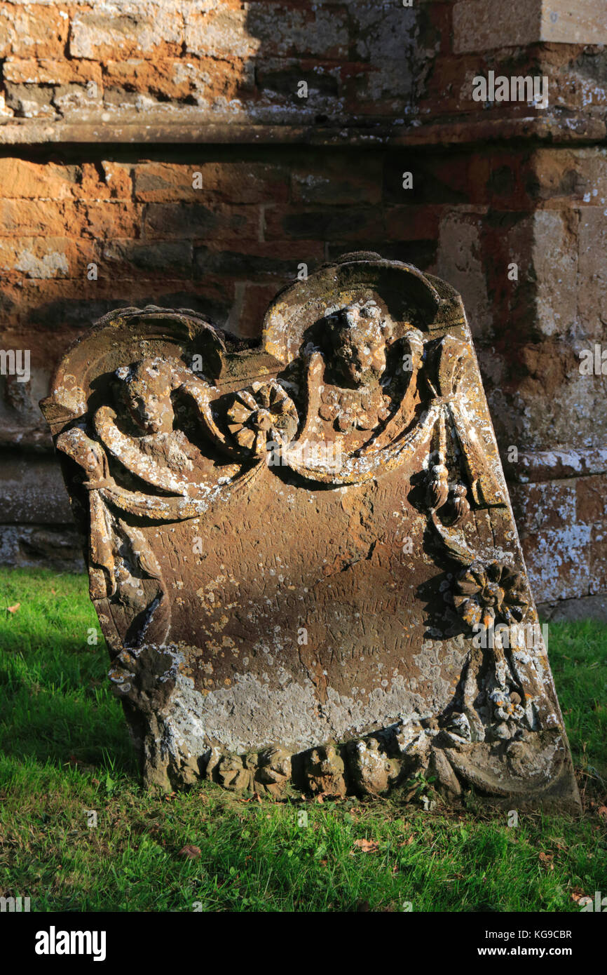 St Mary's church in the grounds of Broughton Castle near Banbury ...