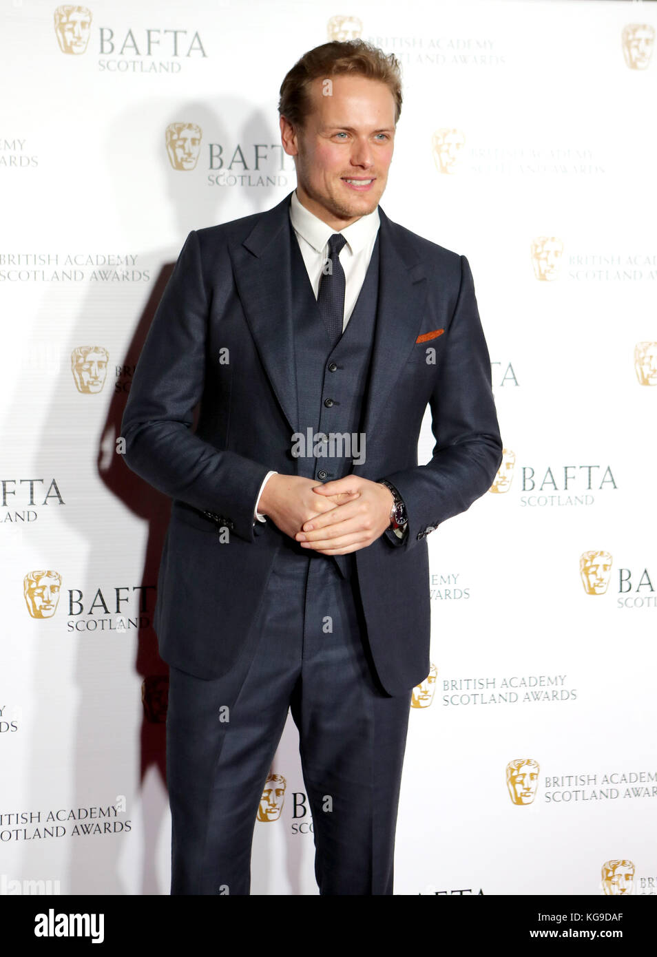 Sam Heughan arriving for the British Academy of Film and Television ...