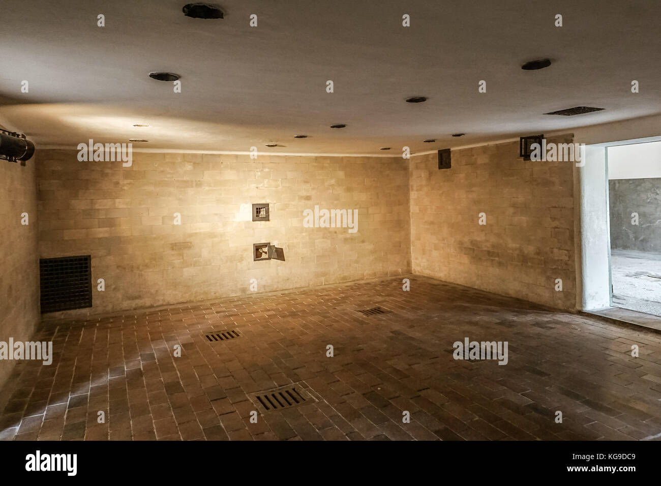 Dachau Concentration Camp - Inside Gas Chamber Stock Photo - Alamy