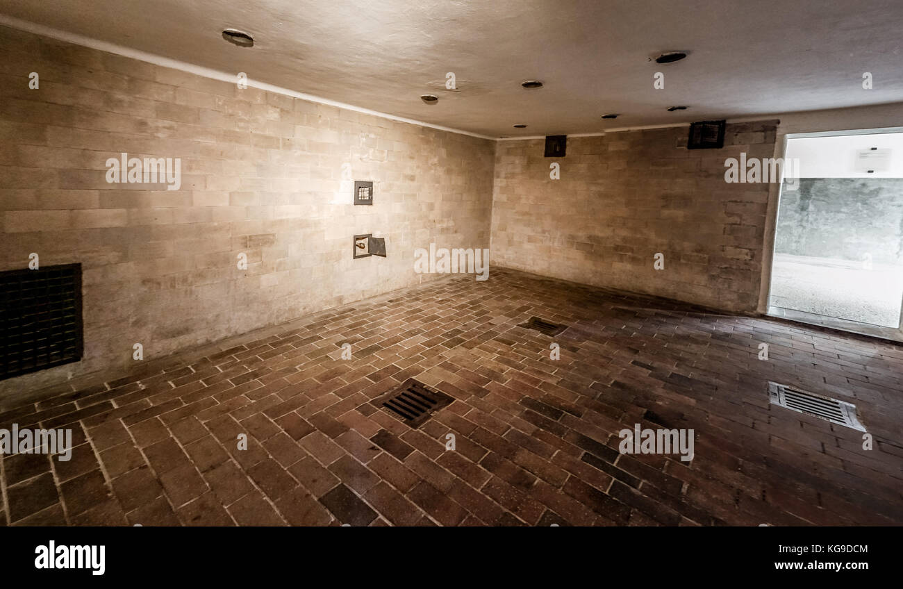 Dachau Concentration Camp - Inside Gas Chamber Stock Photo - Alamy
