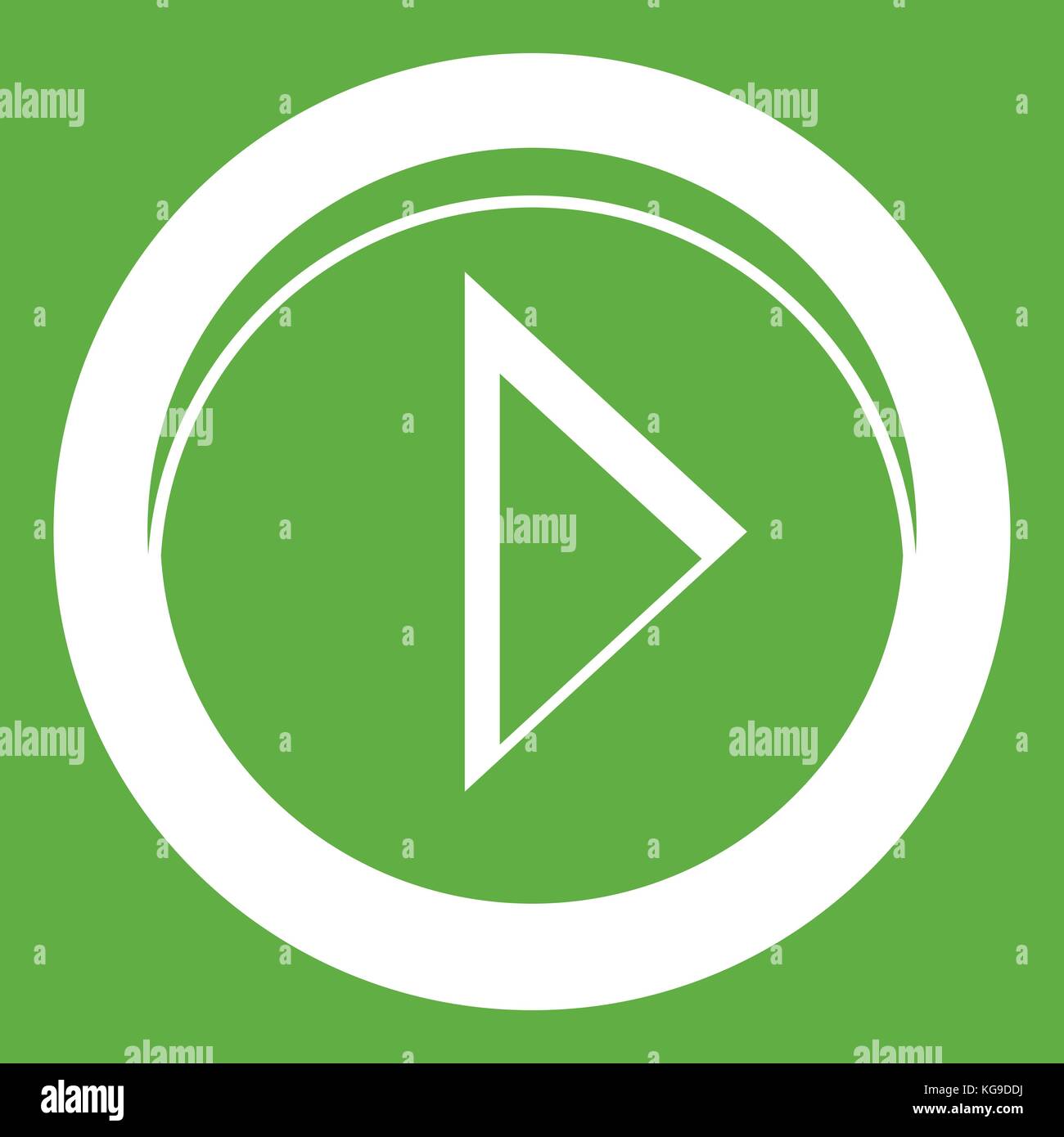 Cursor to right in circle icon green Stock Vector Image & Art - Alamy
