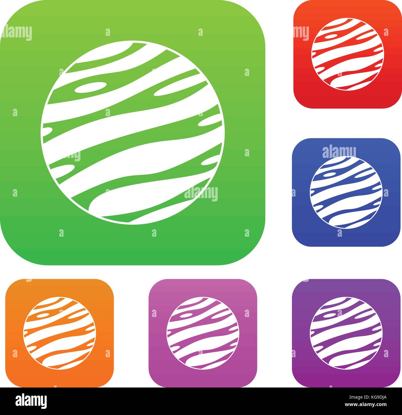 Big planet set color collection Stock Vector Image & Art - Alamy
