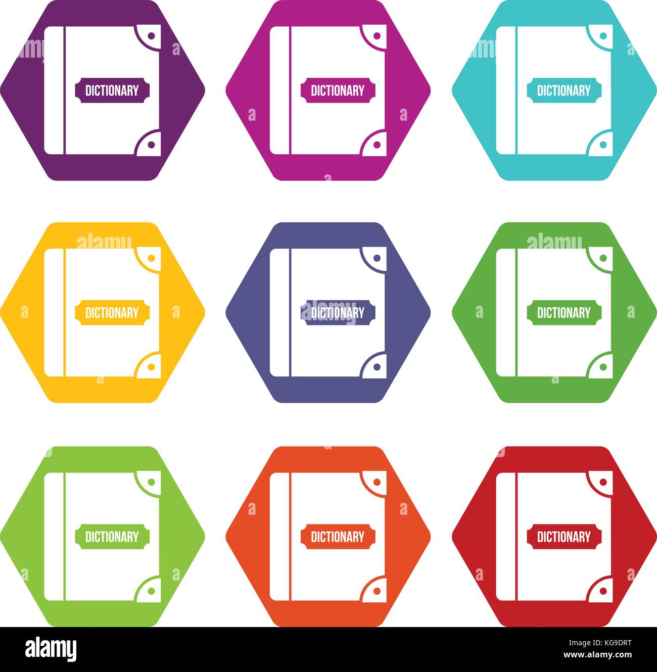 Vocabulary english color icon Stock Vector Images - Alamy