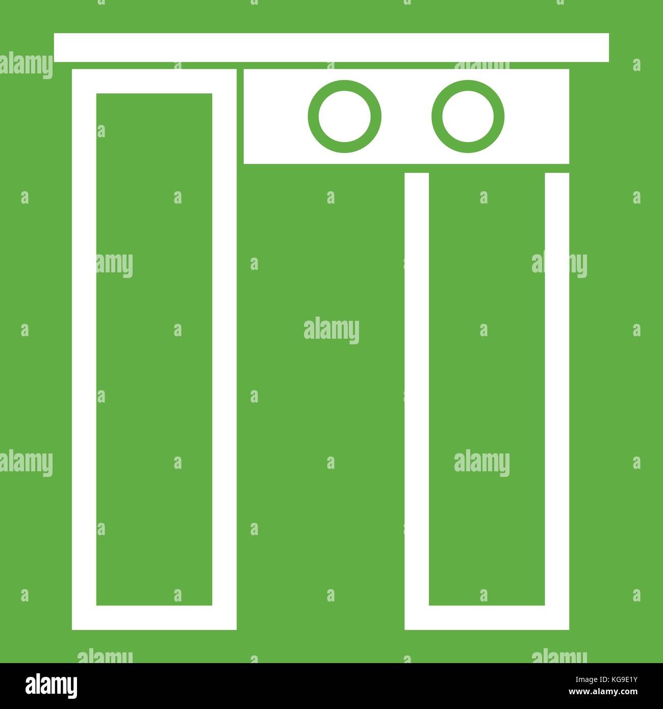 The inside of this gate is green Stock Vector Images - Alamy