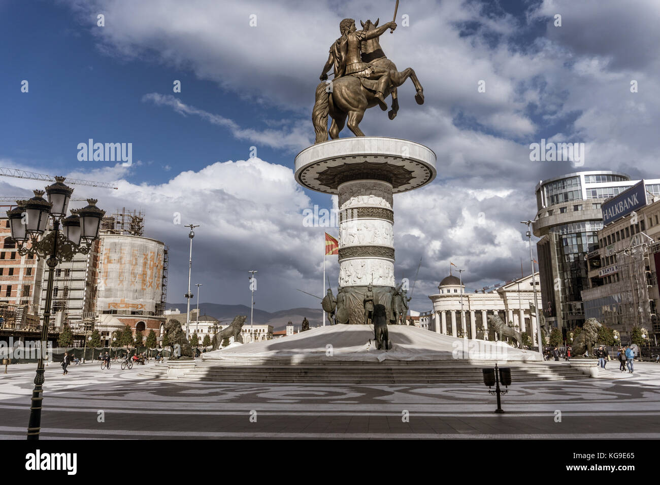 One of the many the new monuments around the city Stock Photo - Alamy