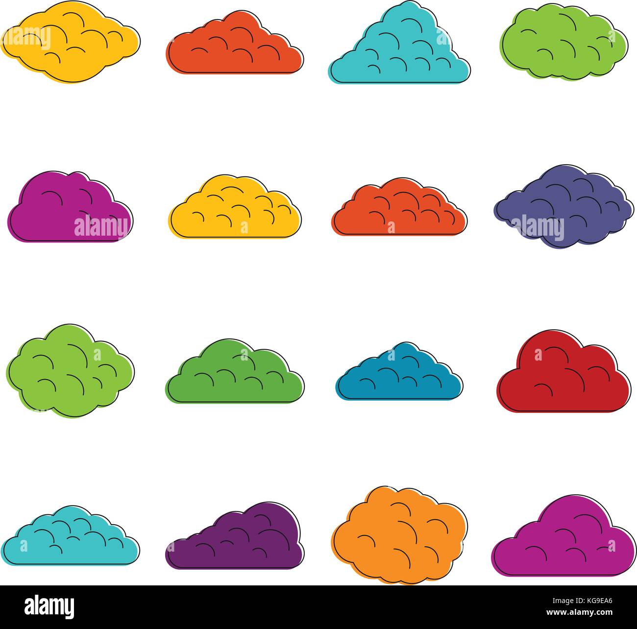 Clouds icons doodle set Stock Vector Image & Art - Alamy Clouds icons doodle set Stock Vector Image & Art - Alamy