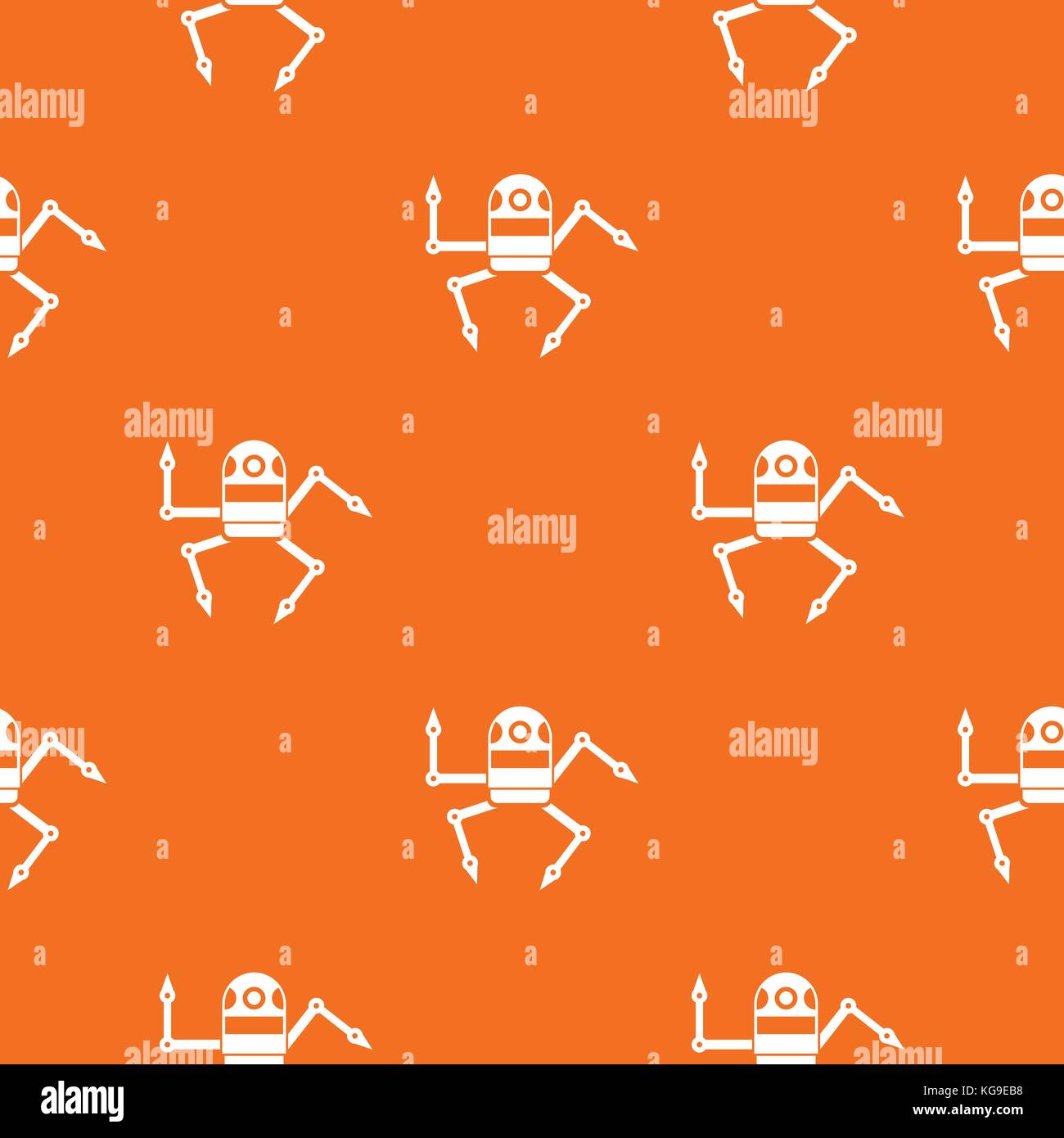 Robot repeat pattern white background Stock Vector Images - Alamy