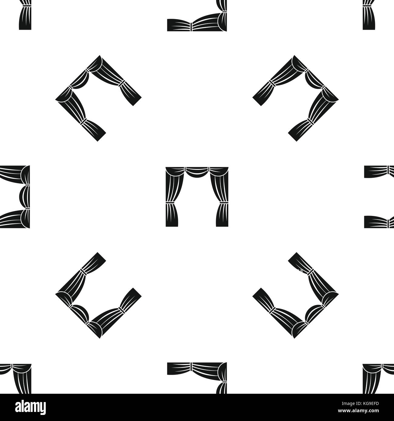 Curtain on stage pattern seamless black Stock Vector Image & Art - Alamy