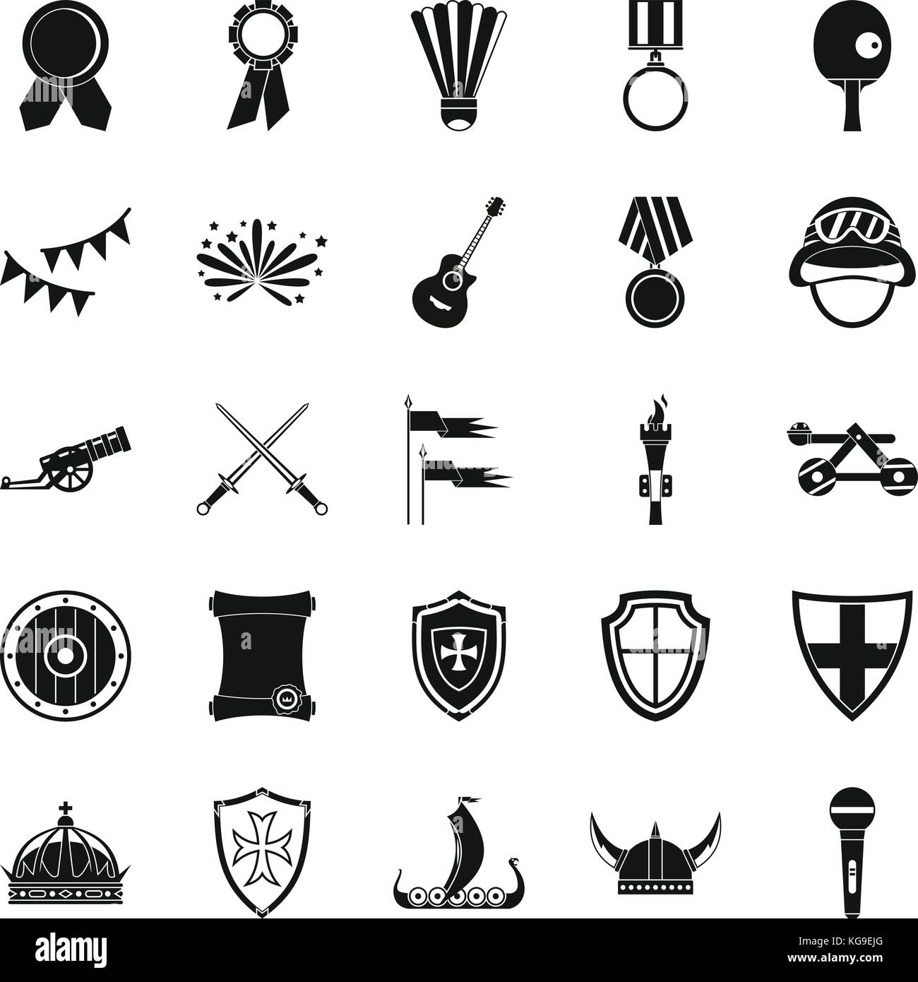 Liberality icons set, simple style Stock Vector Image & Art - Alamy