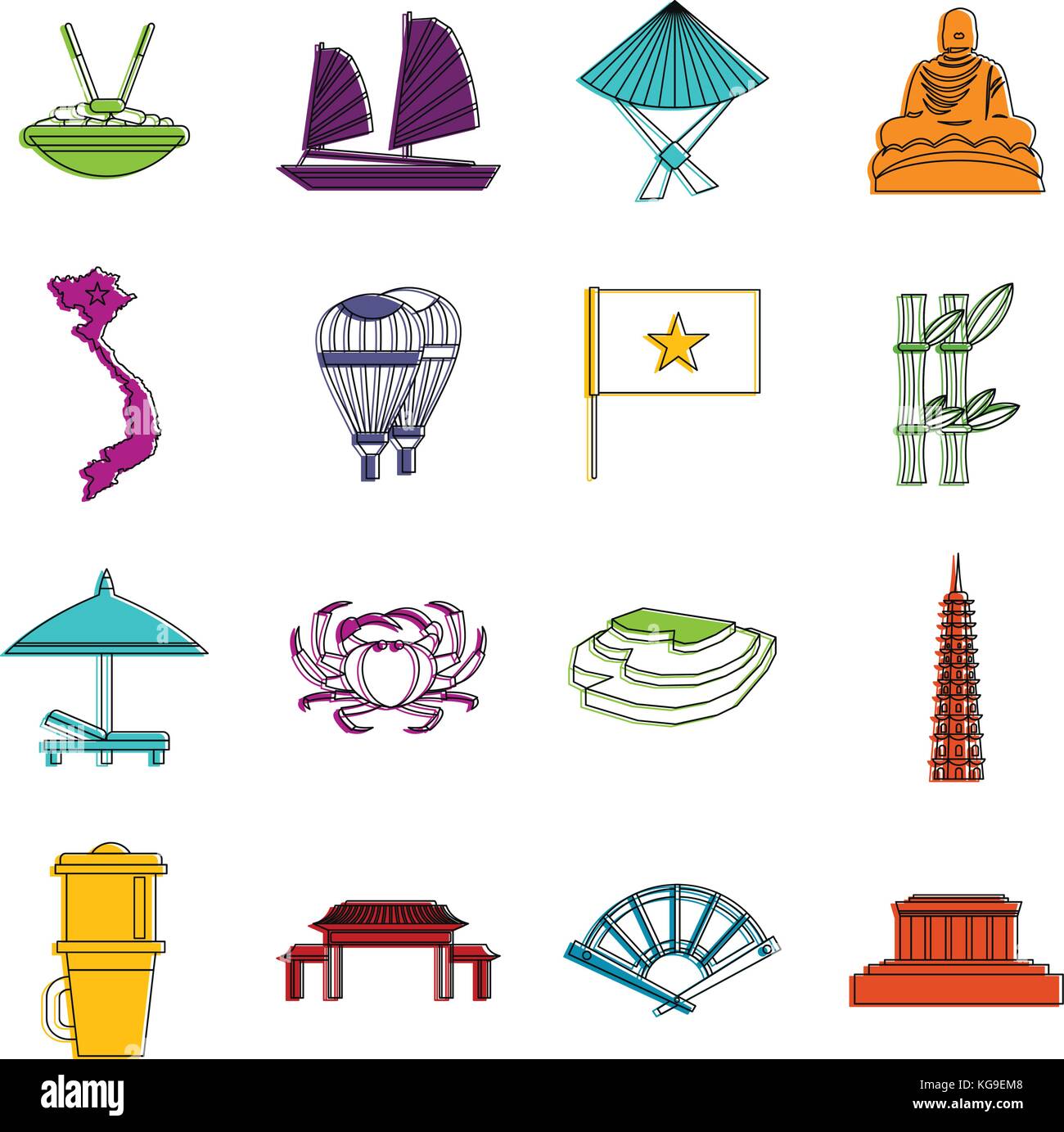 Travel tour social media Cut Out Stock Images & Pictures - Alamy