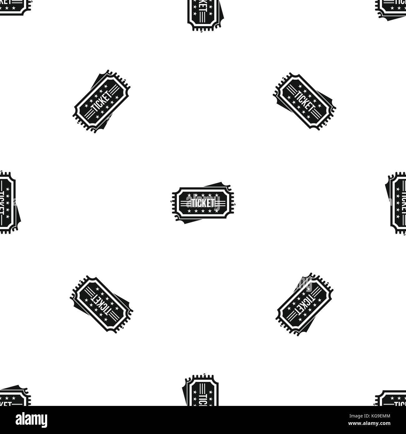Ticket pattern seamless black Stock Vector Image & Art - Alamy