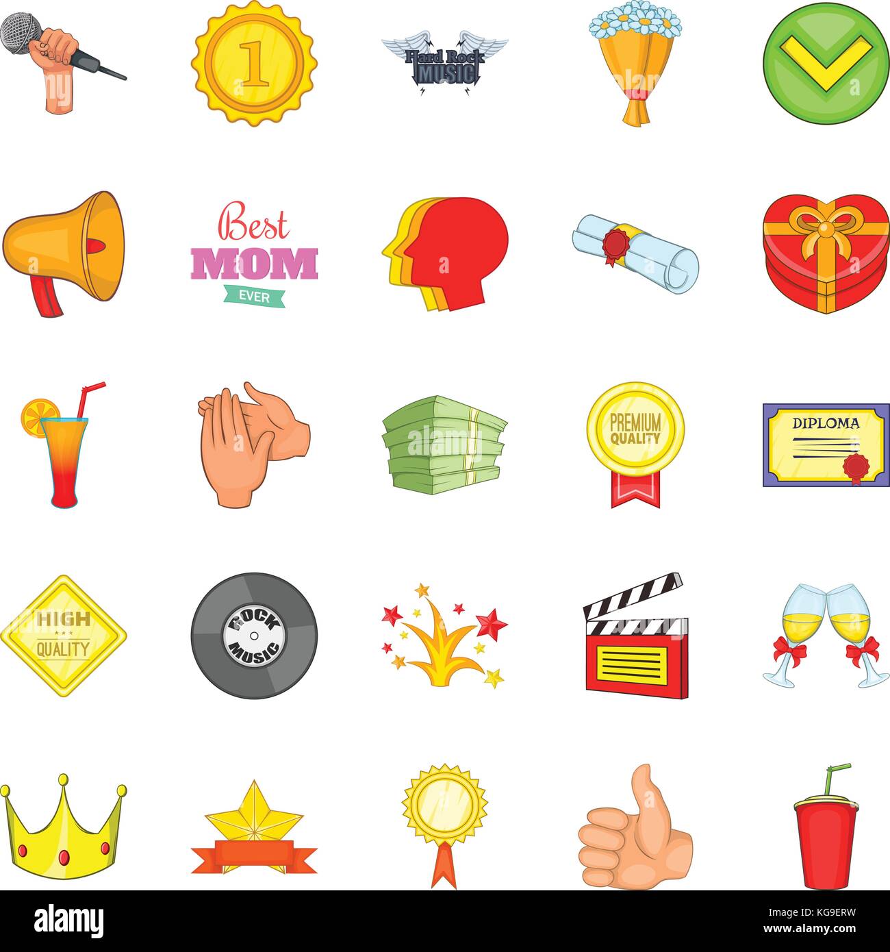 Cash consideration icons set, cartoon style Stock Vector Image & Art ...