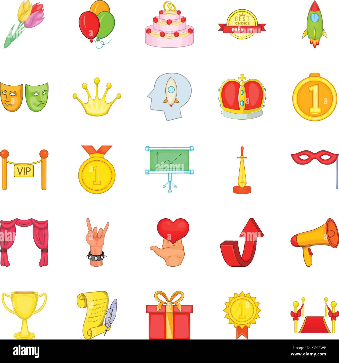 Honor icons set, cartoon style Stock Vector Image & Art - Alamy