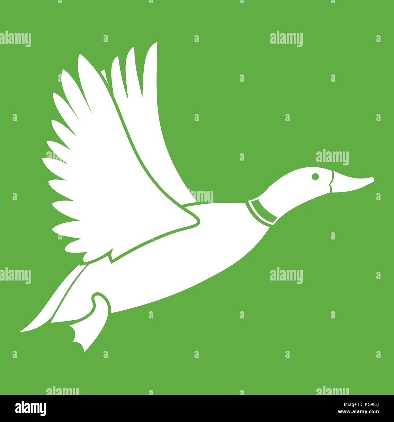 Duck icon green Stock Vector Image & Art - Alamy