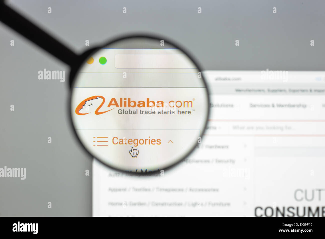 Alibaba website hi-res stock photography and images - Alamy