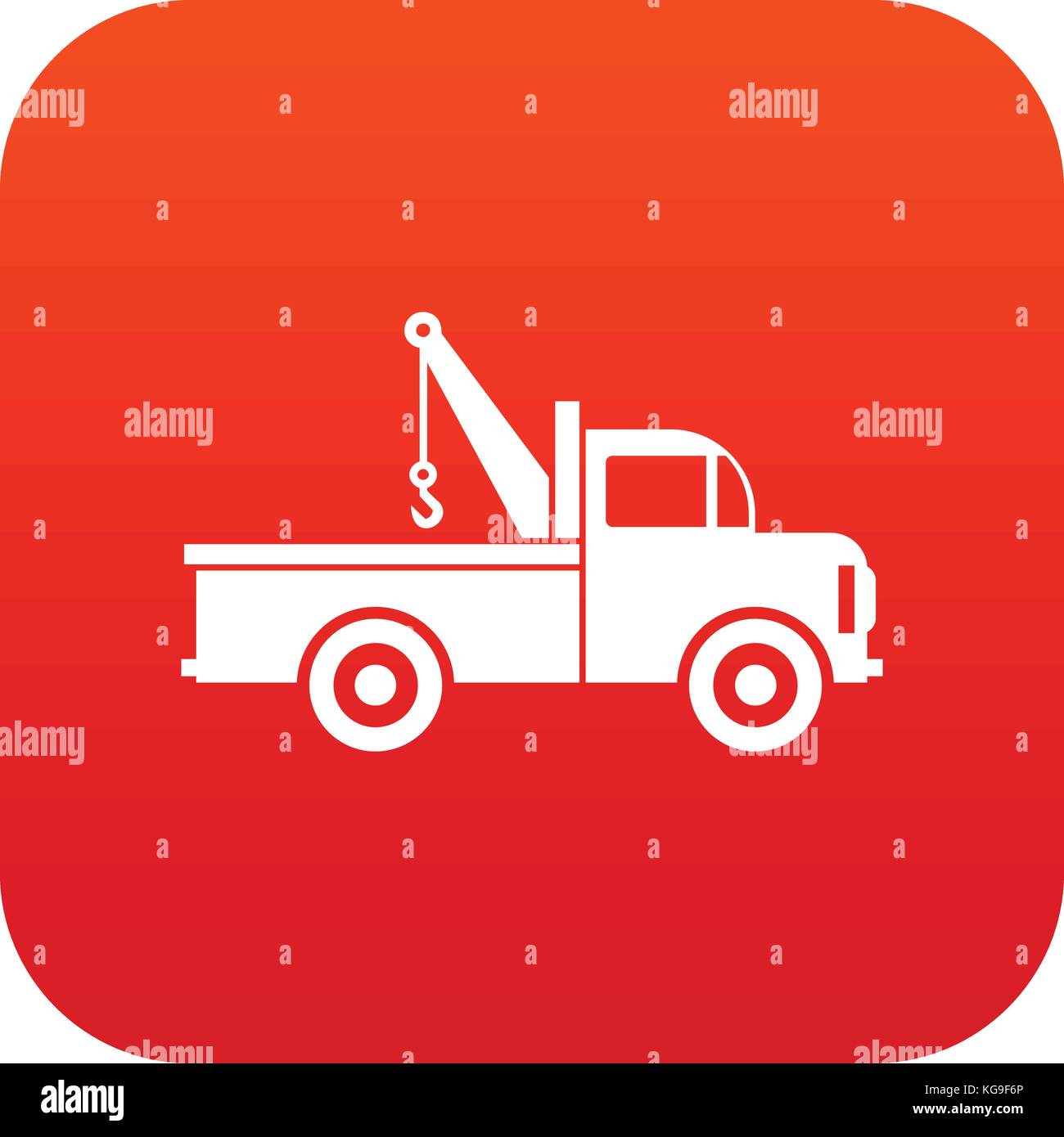 Car towing truck icon digital red Stock Vector Image & Art - Alamy