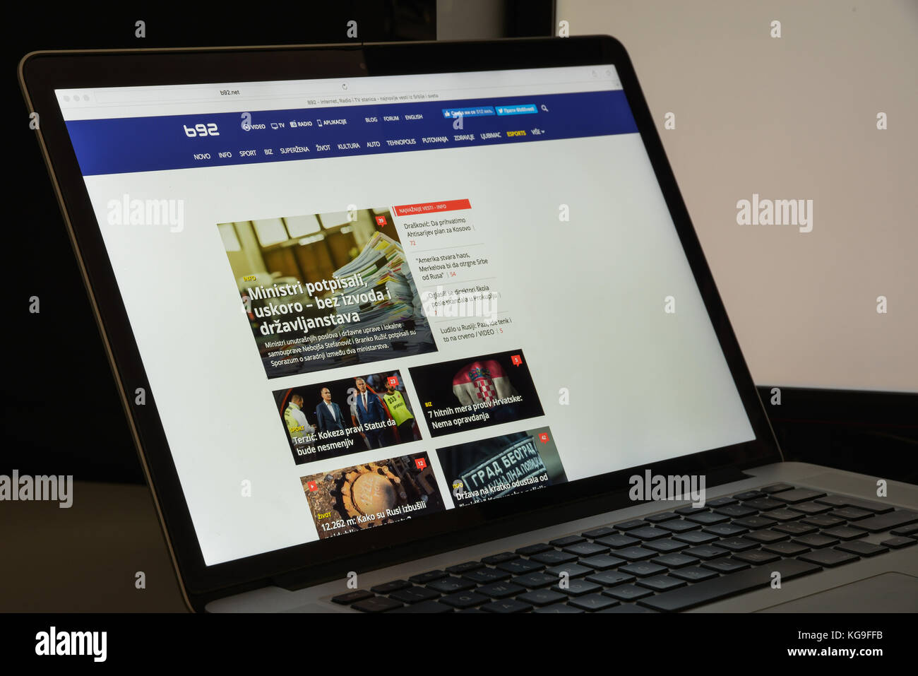 Band news tv logo hi-res stock photography and images - Alamy