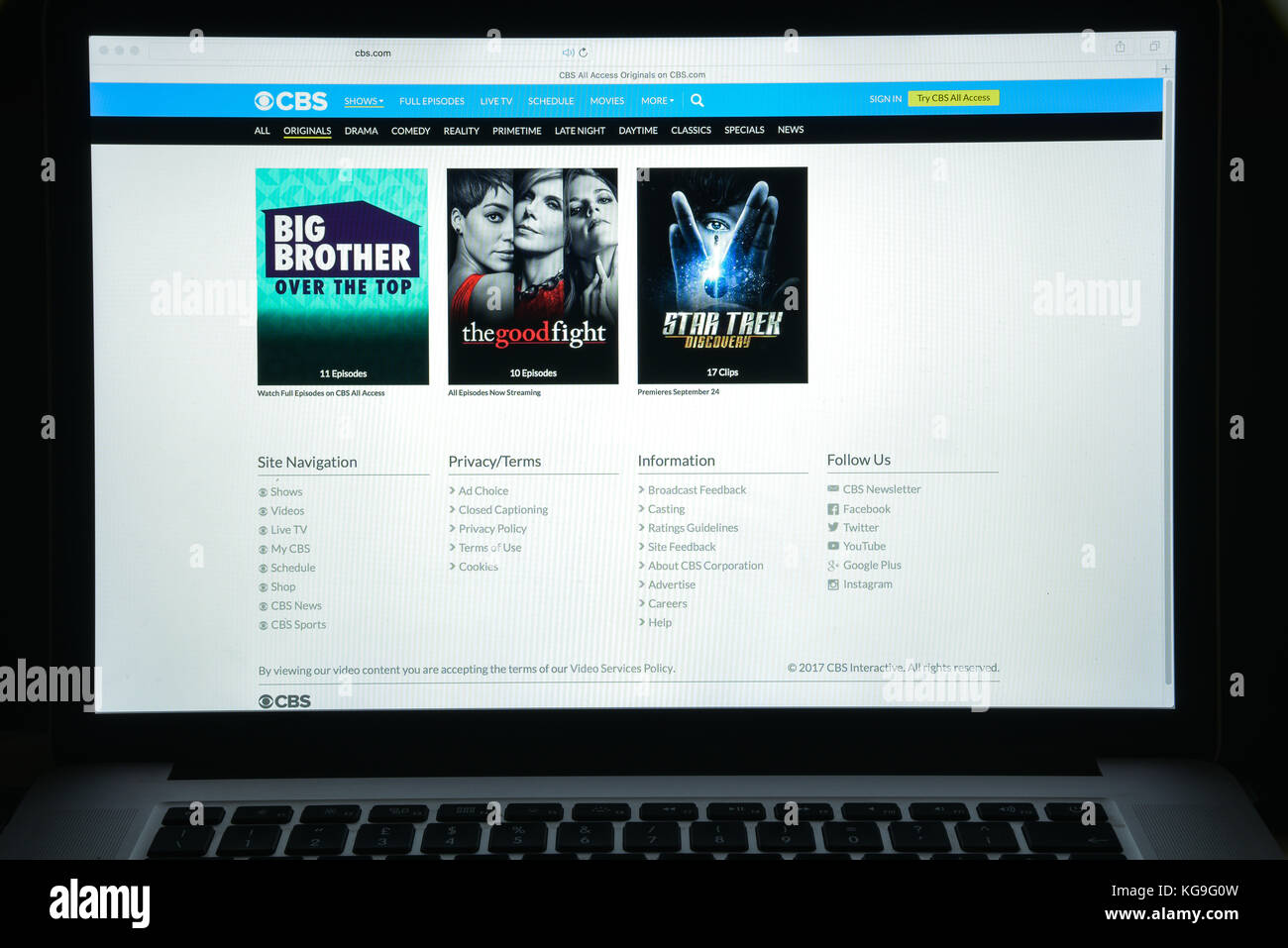 Cbs logo hi-res stock photography and images - Alamy