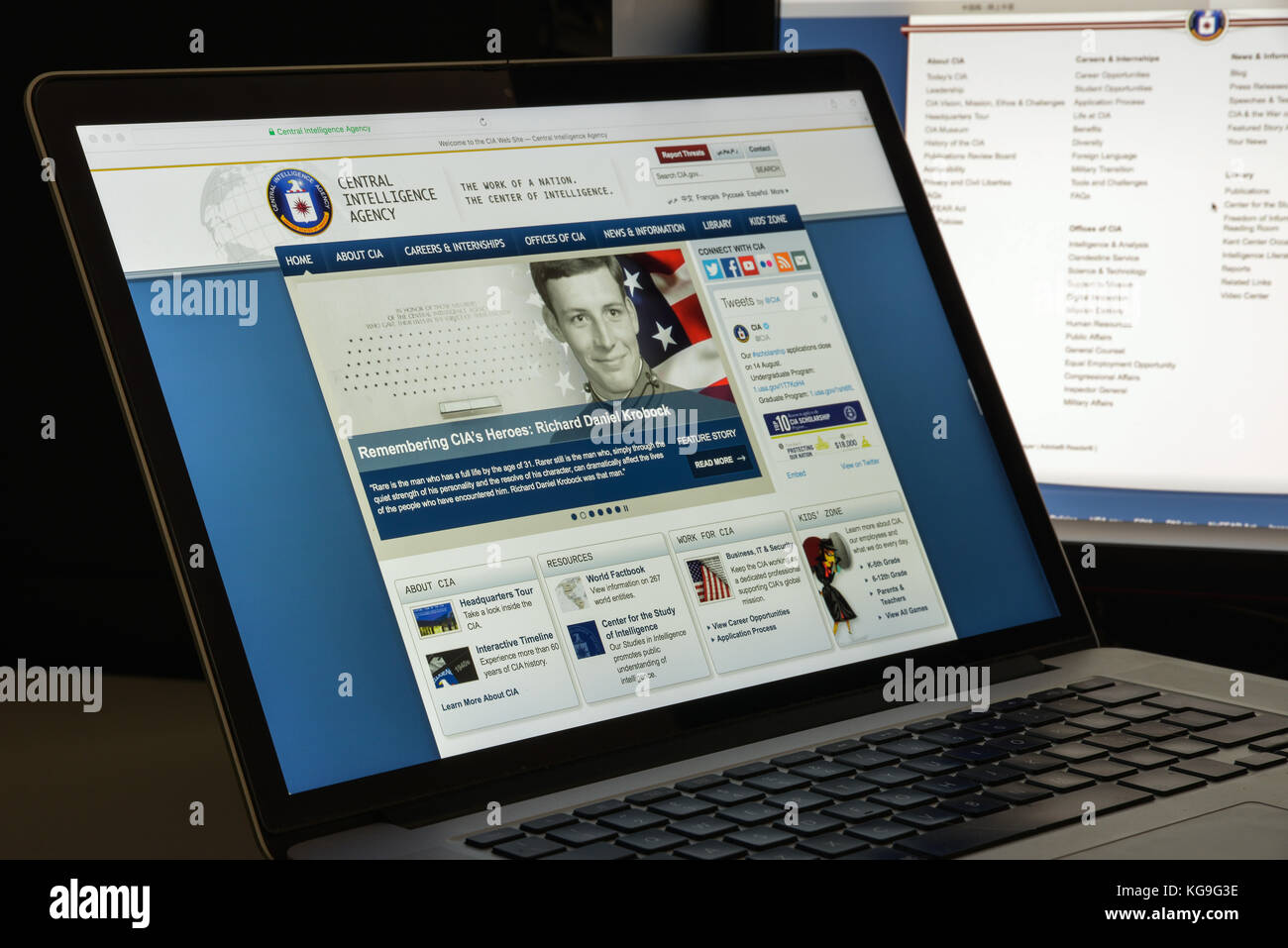 Milan, Italy - August 10, 2017: Cia website homepage. It is a civilian ...