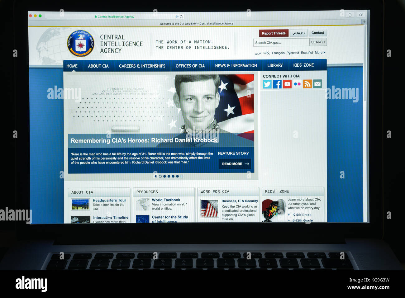 Milan, Italy - August 10, 2017: Cia website homepage. It is a civilian ...