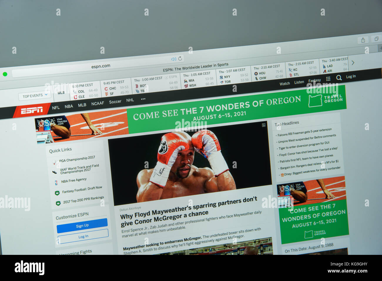 Espn logo hi-res stock photography and images - Alamy