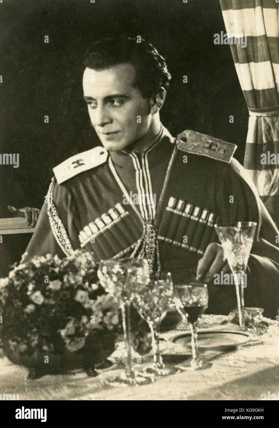Actor Ivan Petrovich in the silent movie The Orlov, 1927 Stock Photo ...