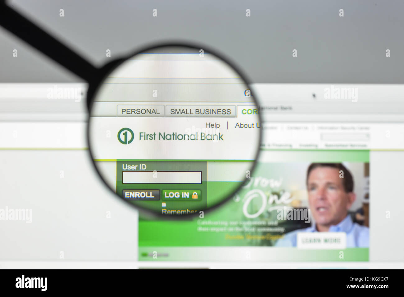 First national bank logo hi-res stock photography and images - Alamy