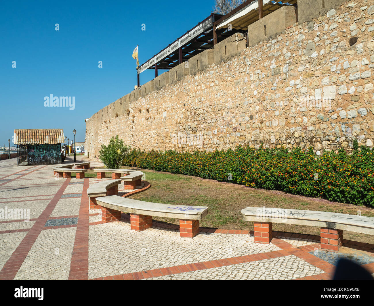 Views from the waterfront of Faro on the coast of southern Portugal ...