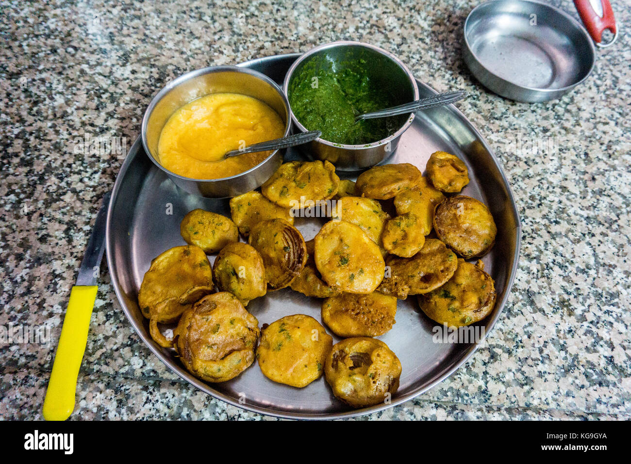 Cooking Class - Pakora Stock Photo - Alamy